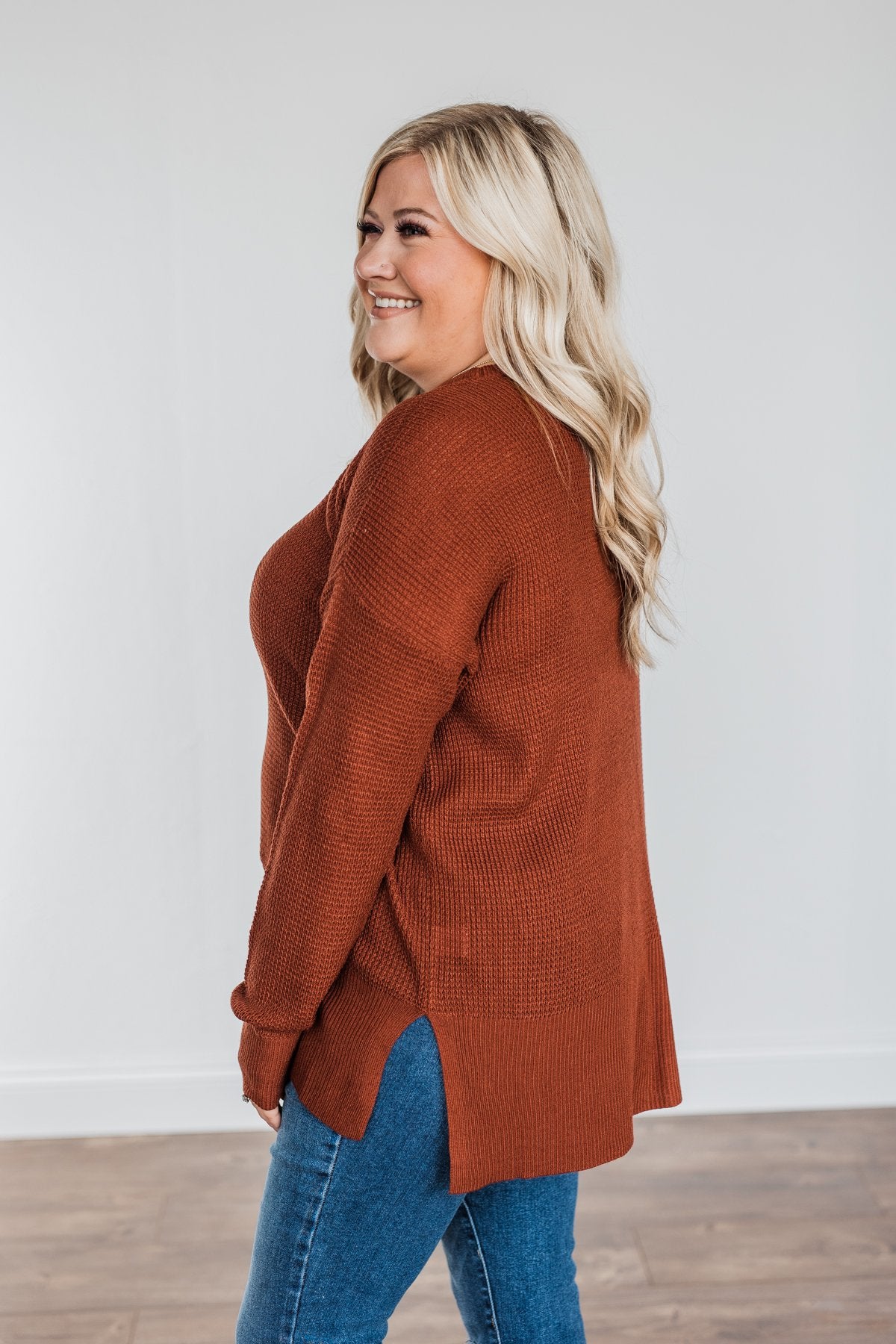 Dream About Us Knit Sweater- Copper – The Pulse Boutique