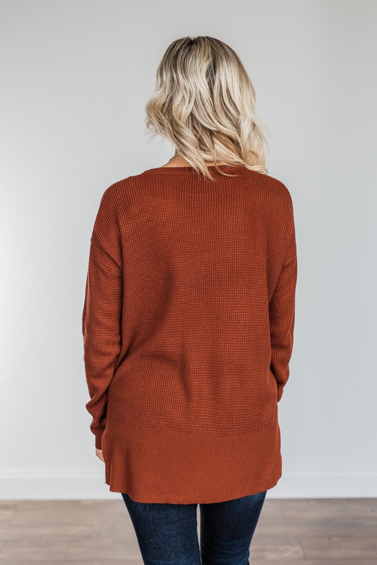 Dream About Us Knit Sweater- Copper – The Pulse Boutique