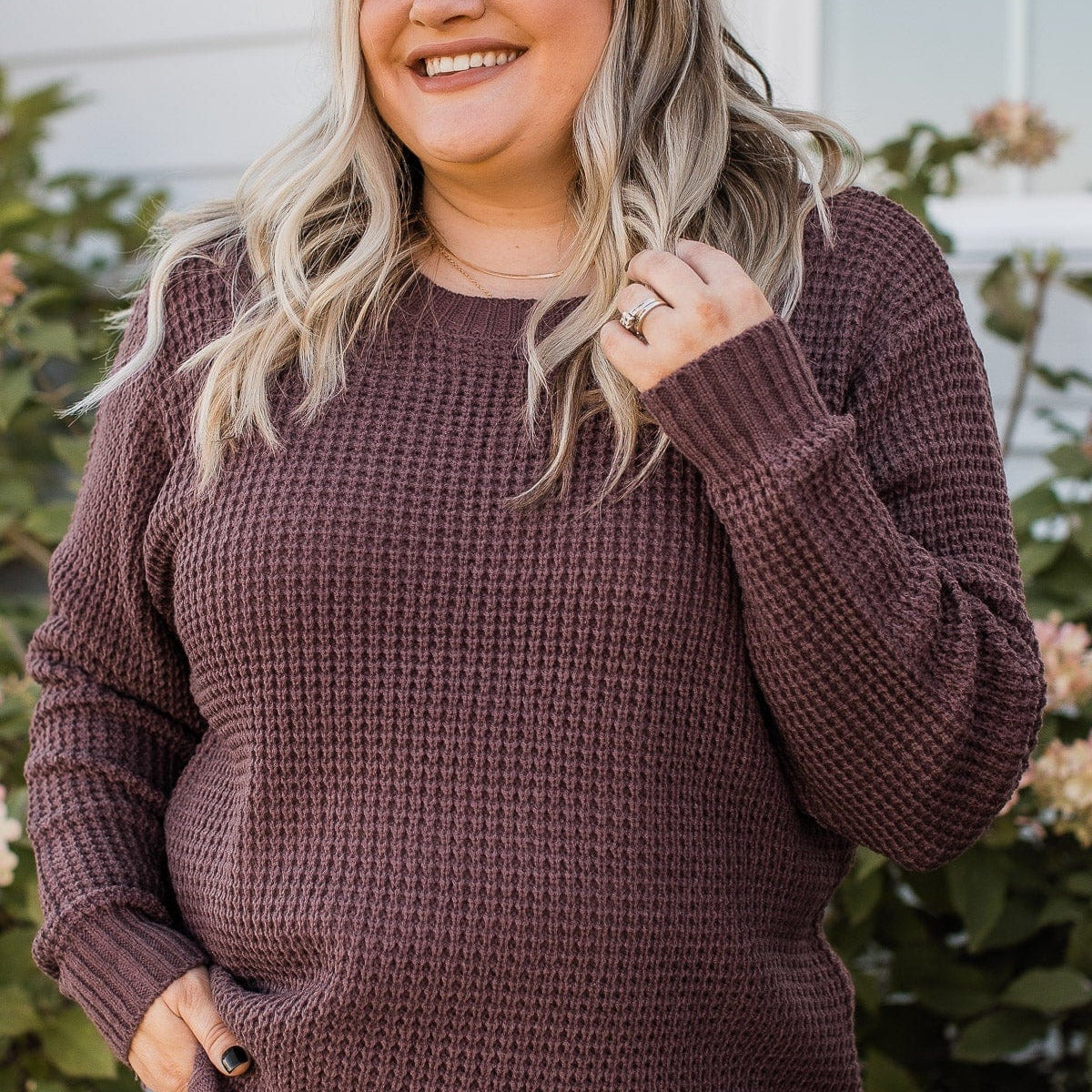 Radiate Love Thick Knit Sweater- Eggplant – The Pulse Boutique