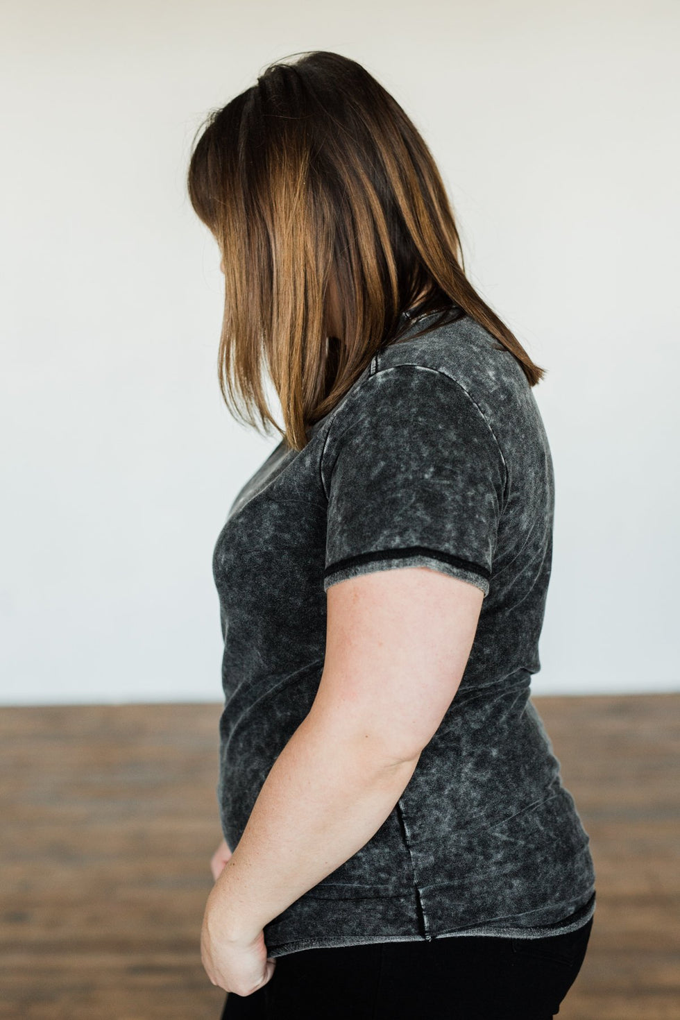 Lightning Bolt Graphic Tee- Charcoal – The Pulse Boutique