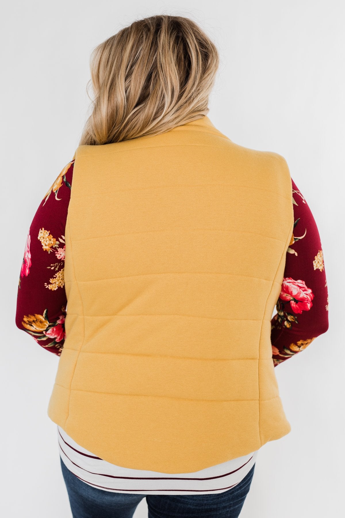Puffer Vest- Mustard – The Pulse Boutique