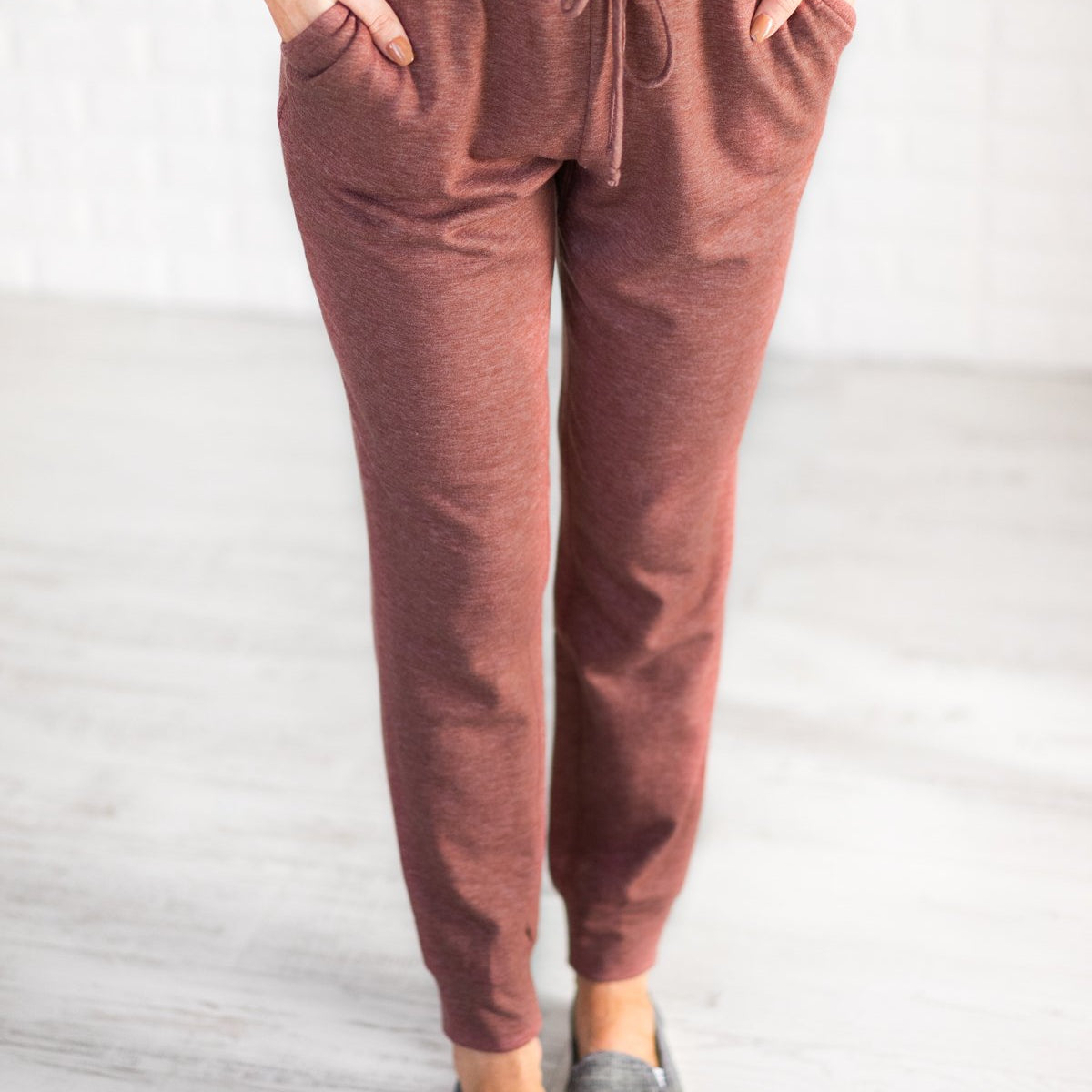 Coziest Joggers Ever ~ Rust Red – The Pulse Boutique