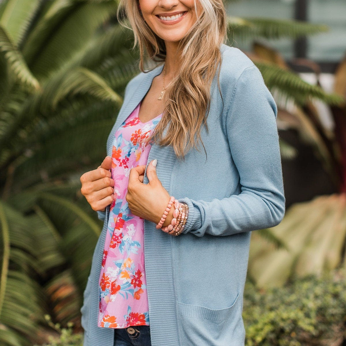 Essential Cardigan- Light Blue – The Pulse Boutique