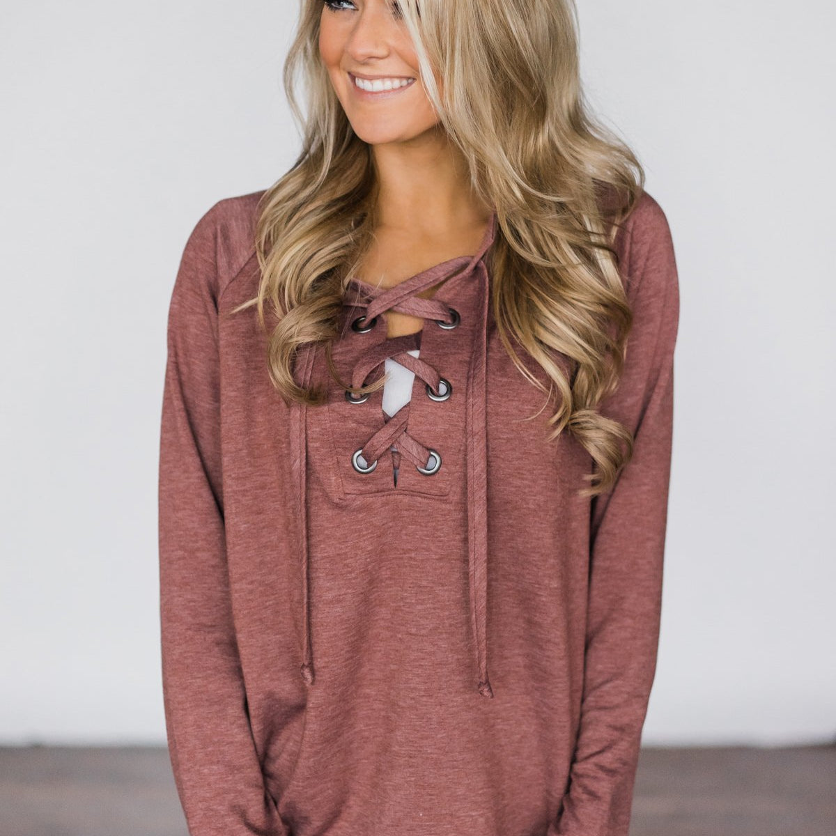 Cozy in Lace Sweater ~ Rust Red – The Pulse Boutique