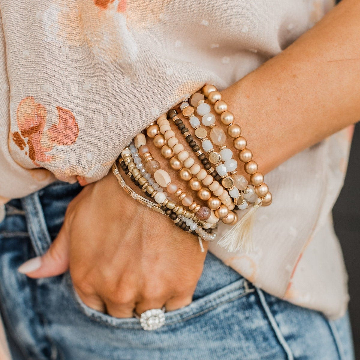 Pretty On Point Stackable Bracelet Set- Natural – The Pulse Boutique