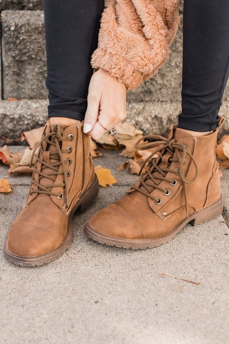 Very G Birdie Booties- Tan – The Pulse Boutique