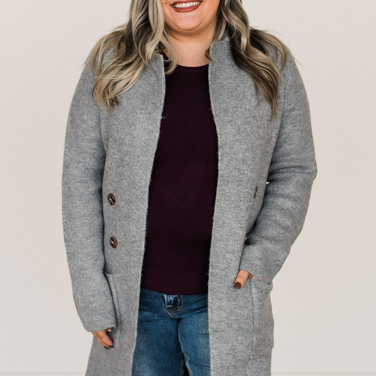 Can't Stop Staring Knit Trench Coat- Heather Grey – The Pulse Boutique