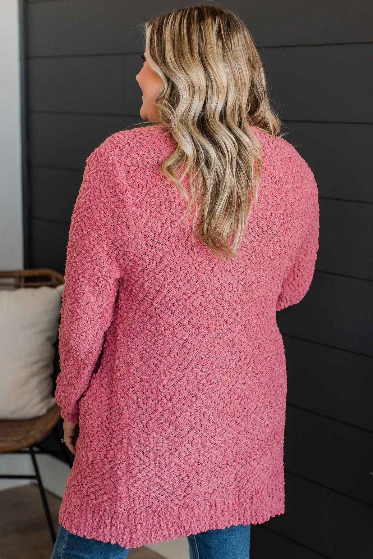 Take Another Look Popcorn Cardigan- Dusty Rose – The Pulse Boutique
