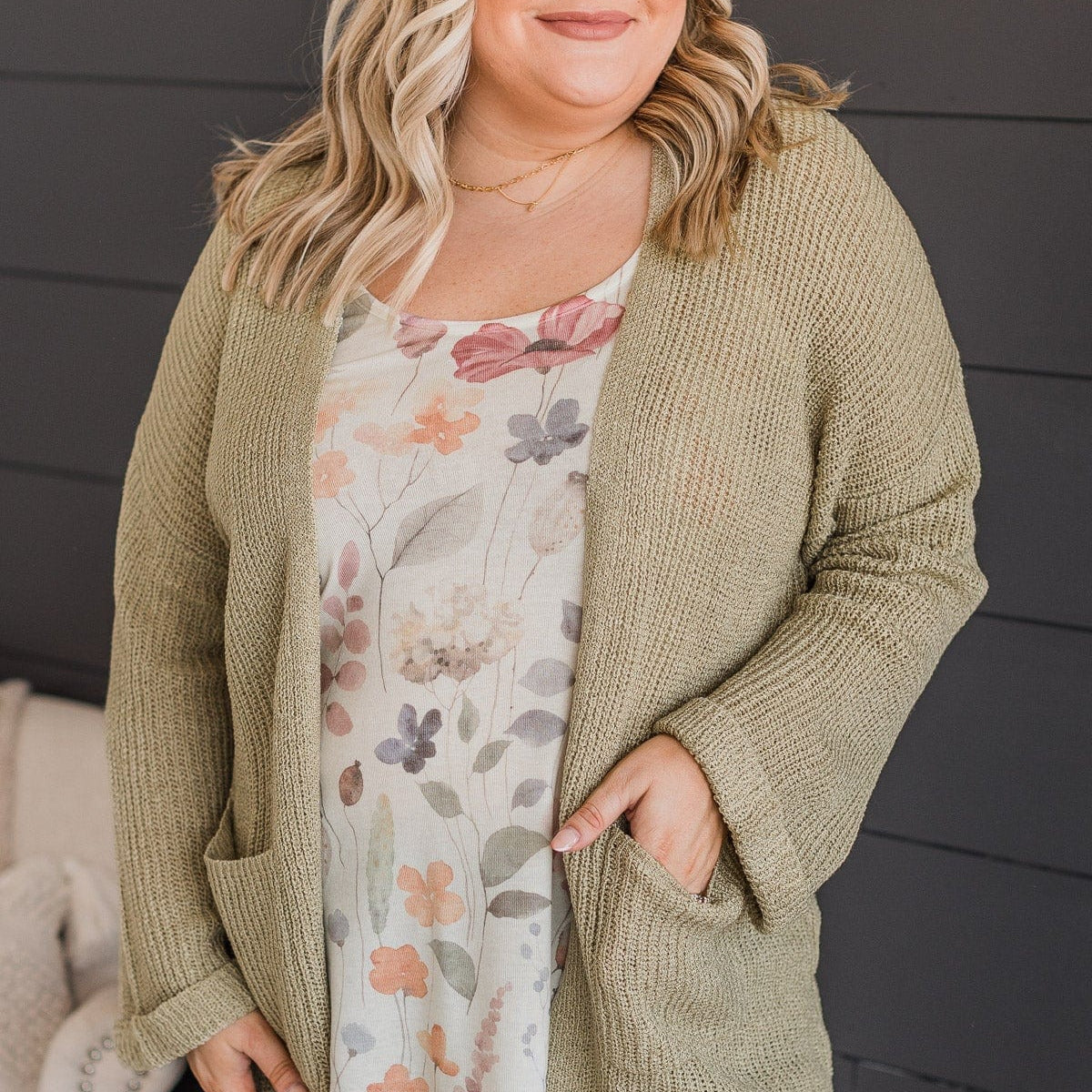 Lighten The Mood Knit Cardigan- Light Olive – The Pulse Boutique