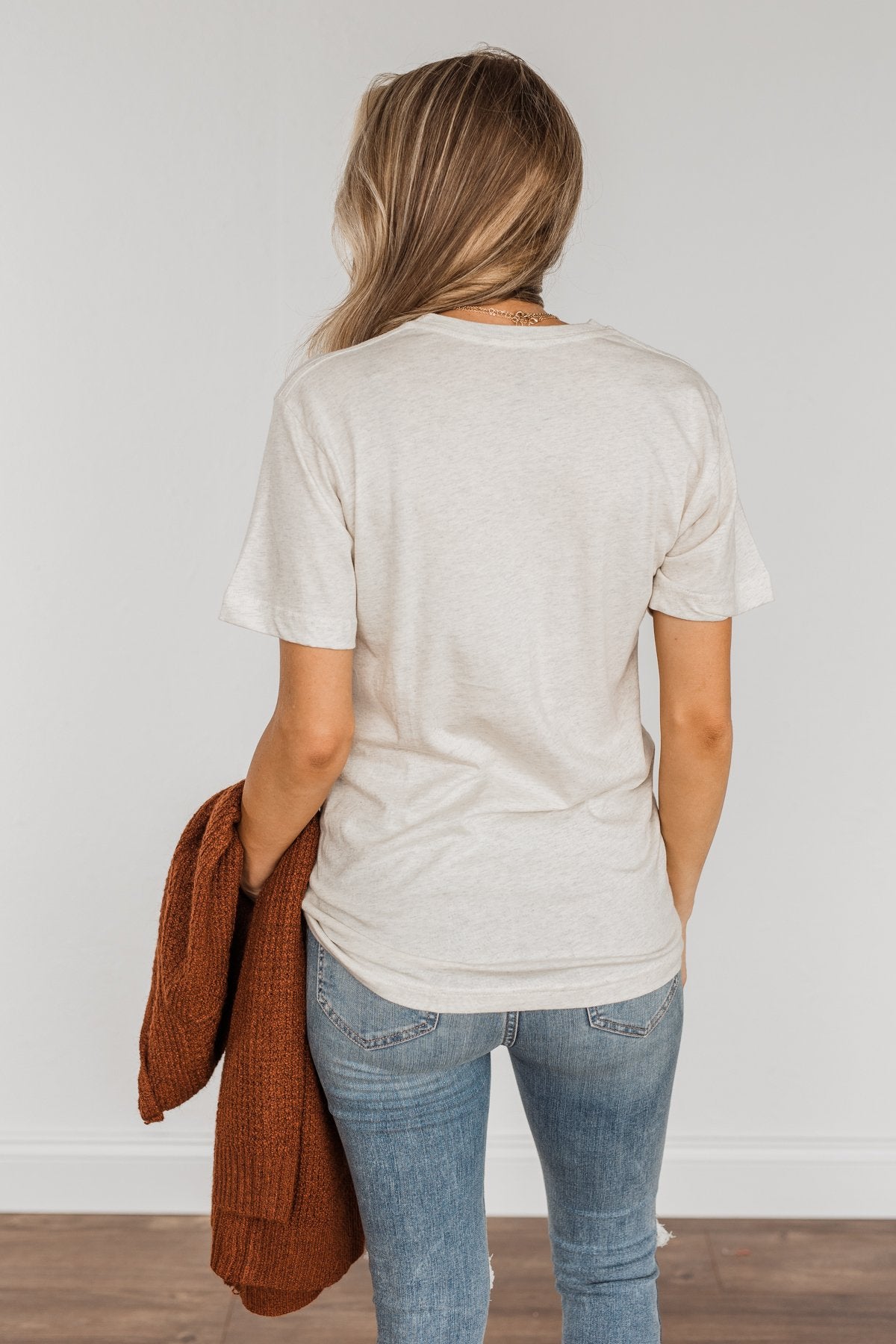 Pumpkin Attitude Graphic Tee- Heathered Oatmeal – The Pulse Boutique