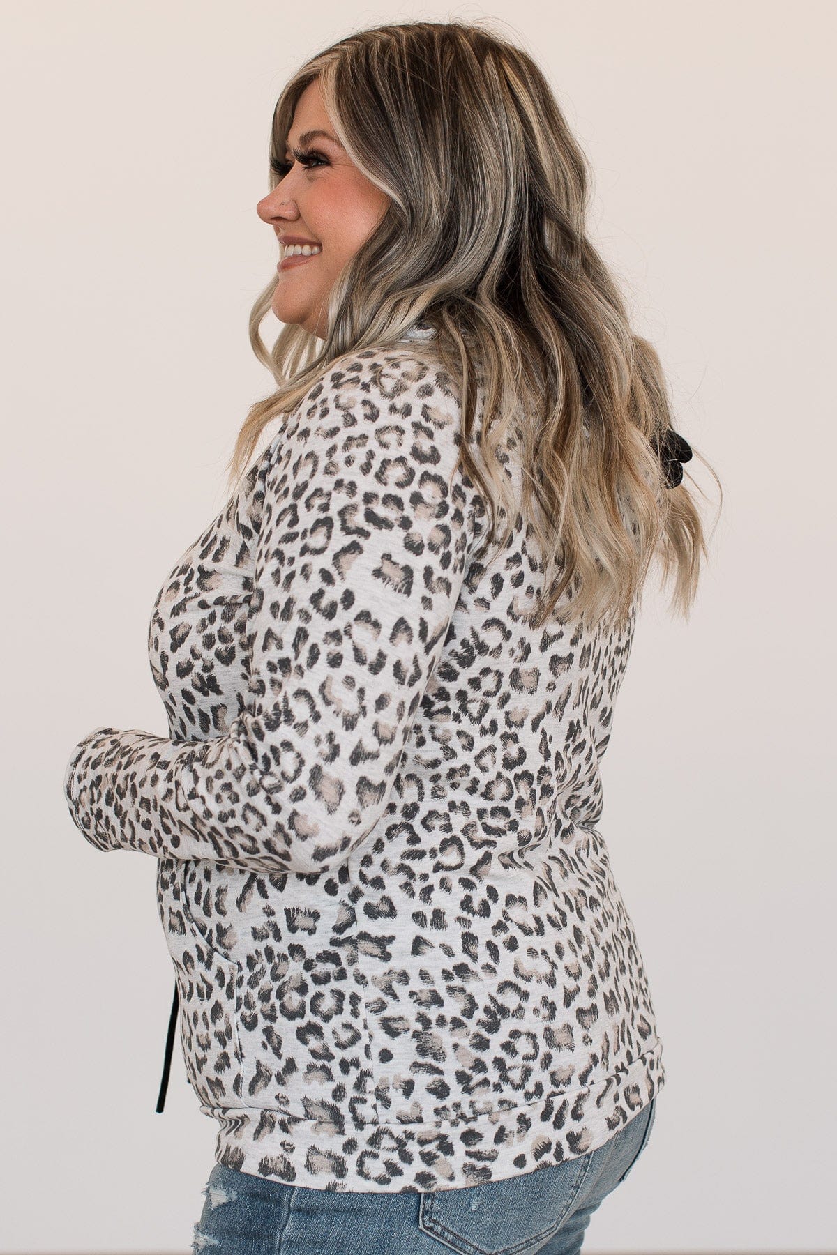 Says It All Lightweight Drawstring Hoodie- Heather Grey – The Pulse ...