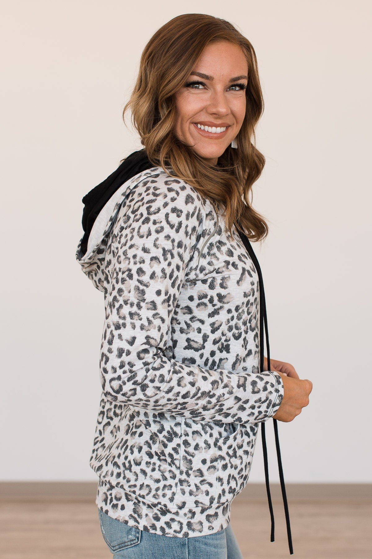 Says It All Lightweight Drawstring Hoodie- Heather Grey – The Pulse ...