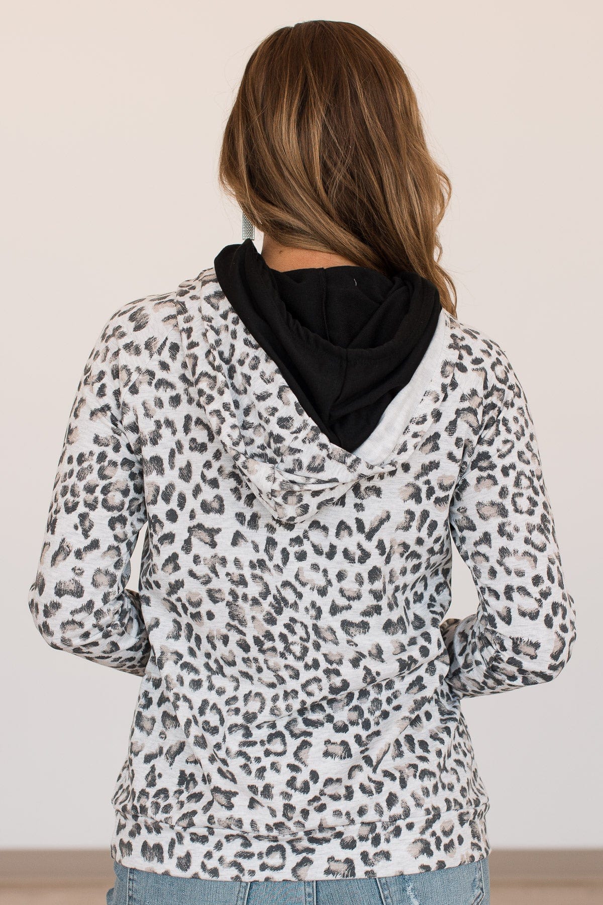 Says It All Lightweight Drawstring Hoodie- Heather Grey – The Pulse ...