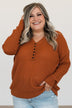 Enticing Looks Button Sweater- Rust – The Pulse Boutique