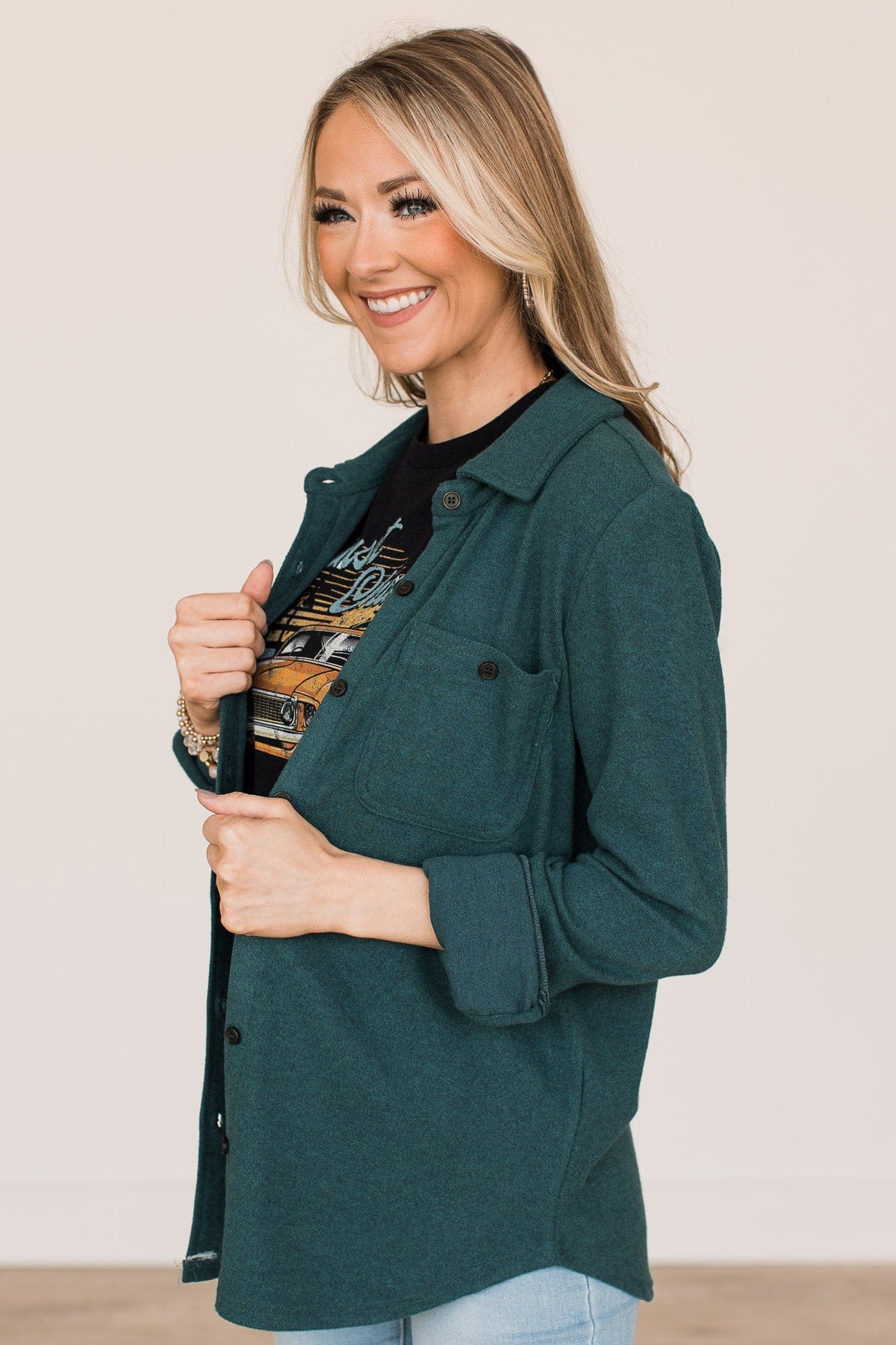 Thread & Supply Free Falling Lightweight Jacket- Dark Teal – The Pulse ...