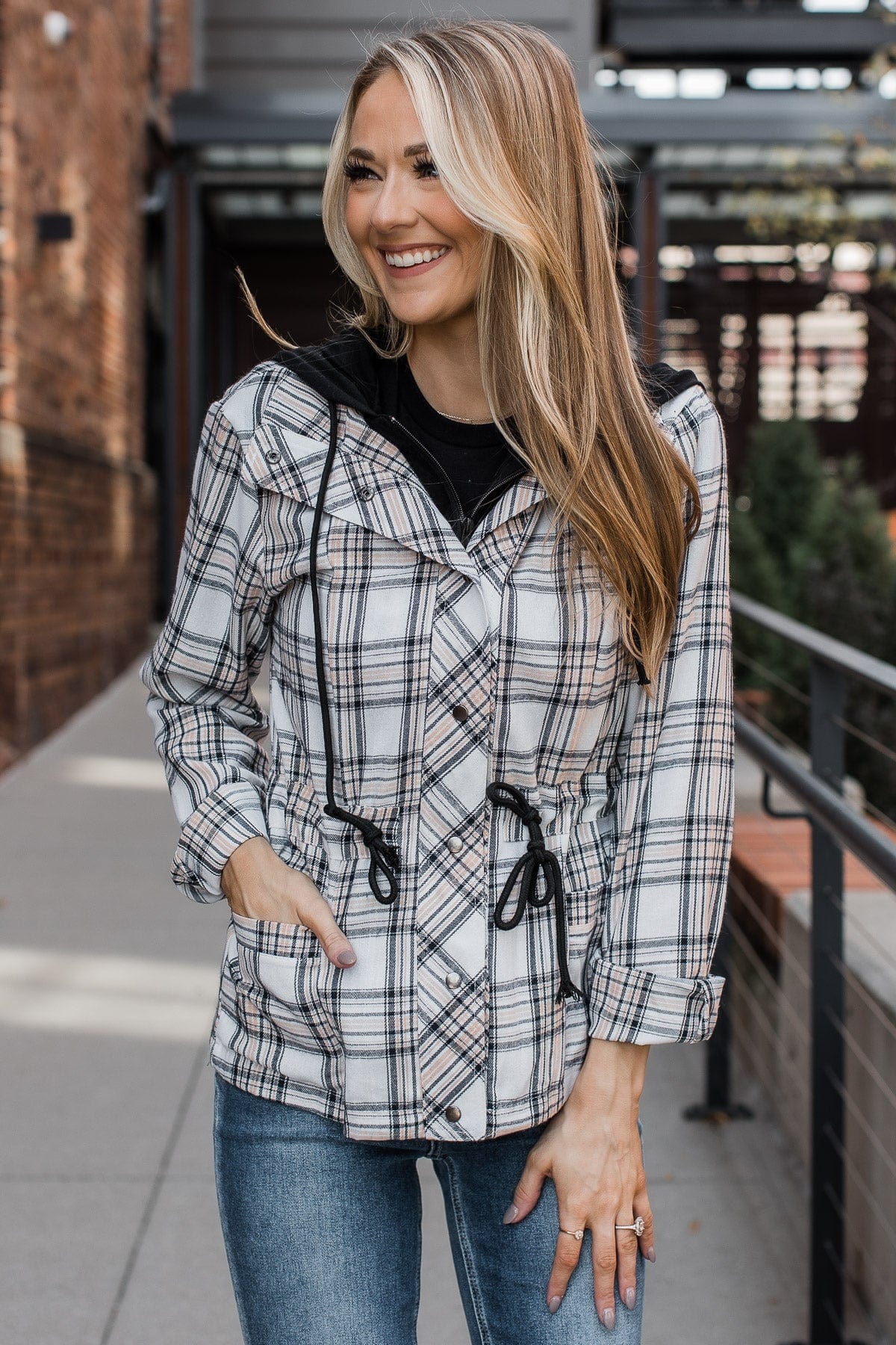 Infinite Possibilities Lightweight Jacket- Ivory & Black – The Pulse ...