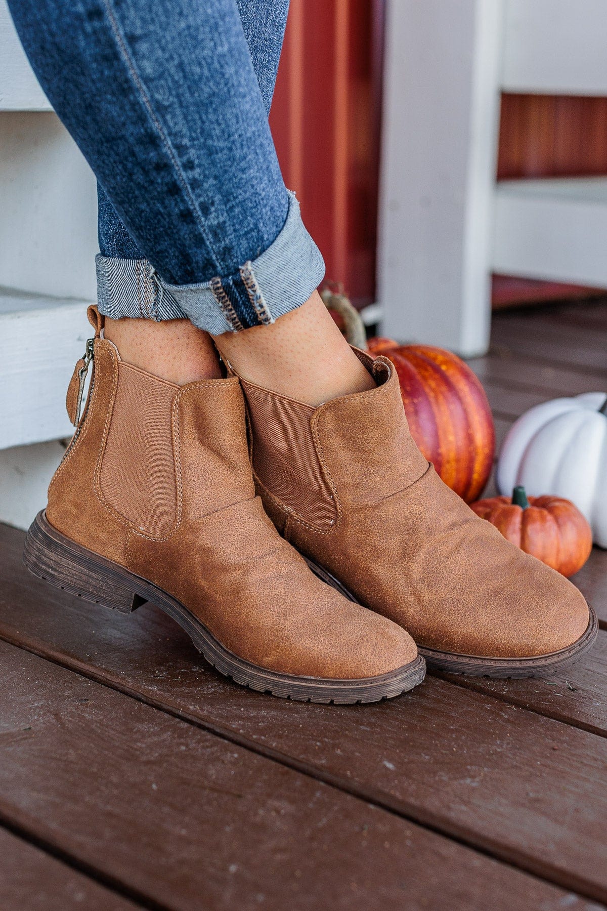 Very G Vienna Booties- Tan – The Pulse Boutique