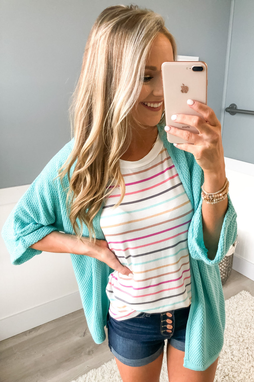 The Perfect Knit Cardigan- Aqua Blue – The Pulse Boutique