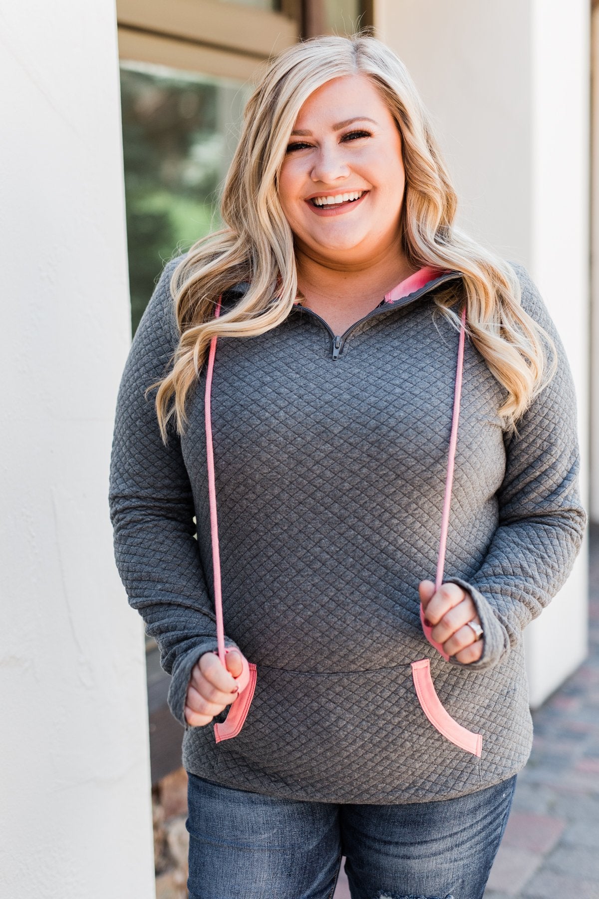 Pulse Exclusive Quarter Zip Quilted Pullover- Charcoal – The Pulse Boutique