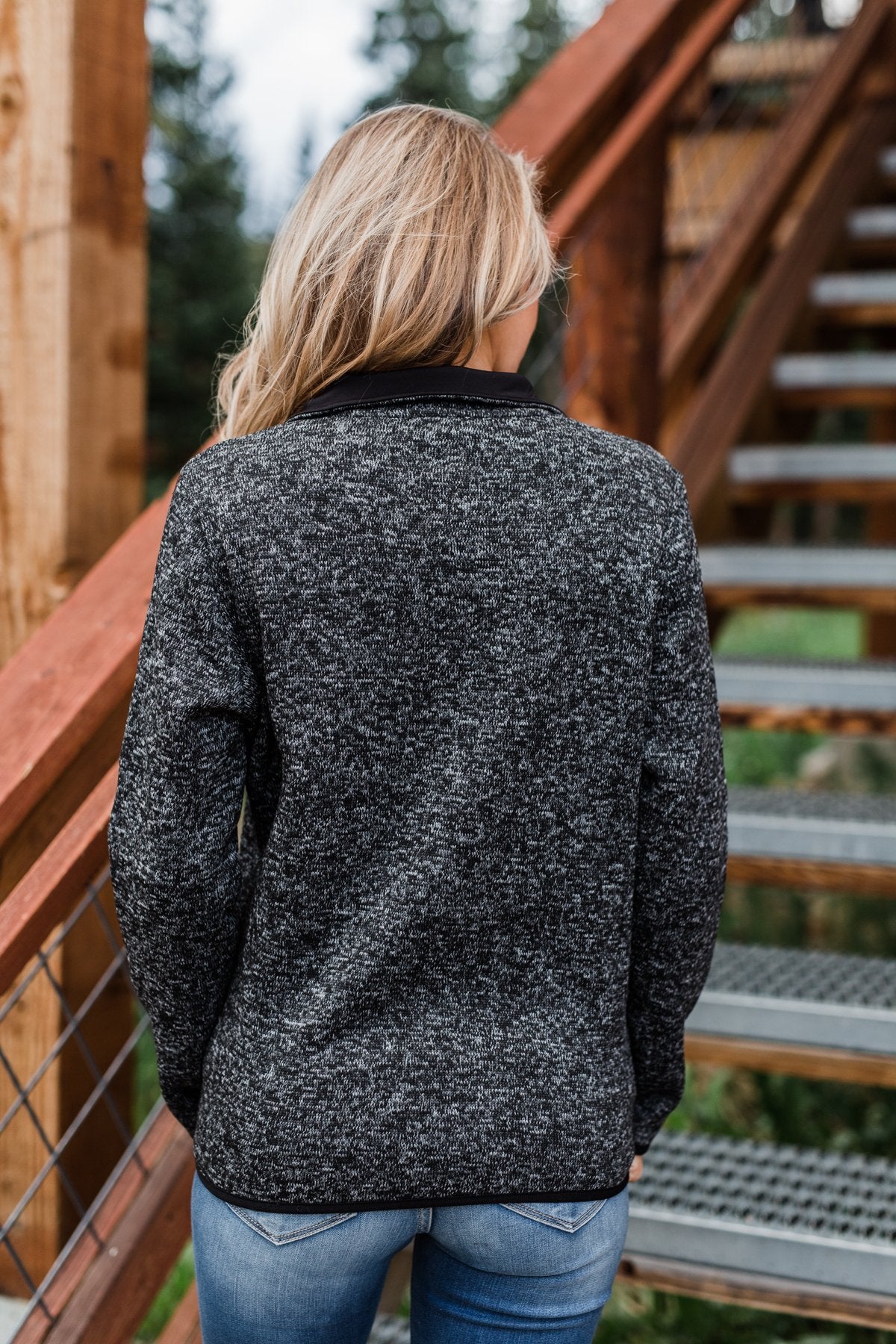 Pulse Exclusive Quarter Button Pullover- Charcoal – The Pulse Boutique