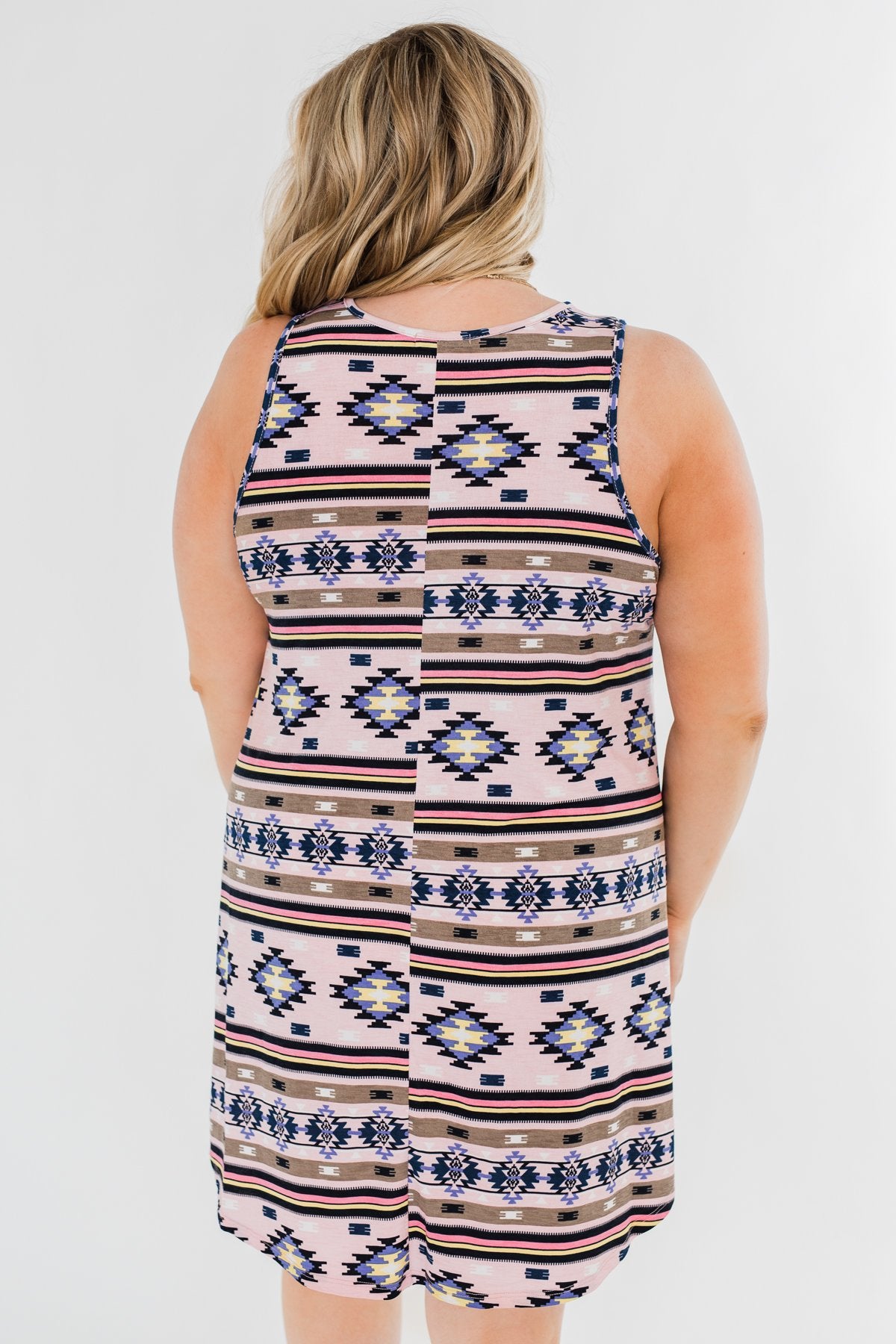 Aztec Print Dress- Pink – The Pulse Boutique